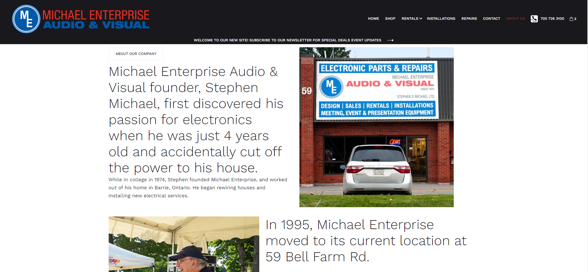 About Us - Michael Enterprise Audio and Visual